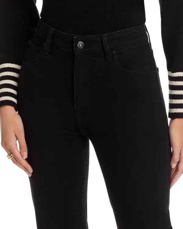 FRAME The Arrow High-rise Bootcut Jeans - Black