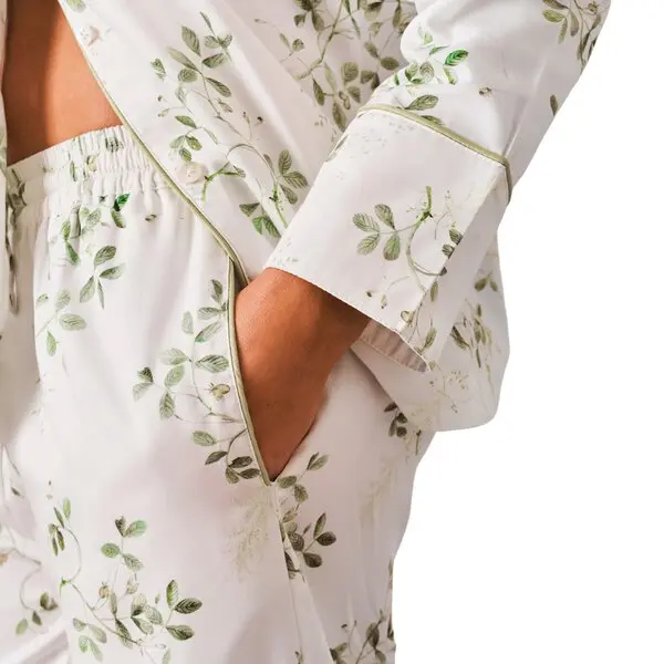 CHRISTY Peashoots Printed Cotton Pajama Set
