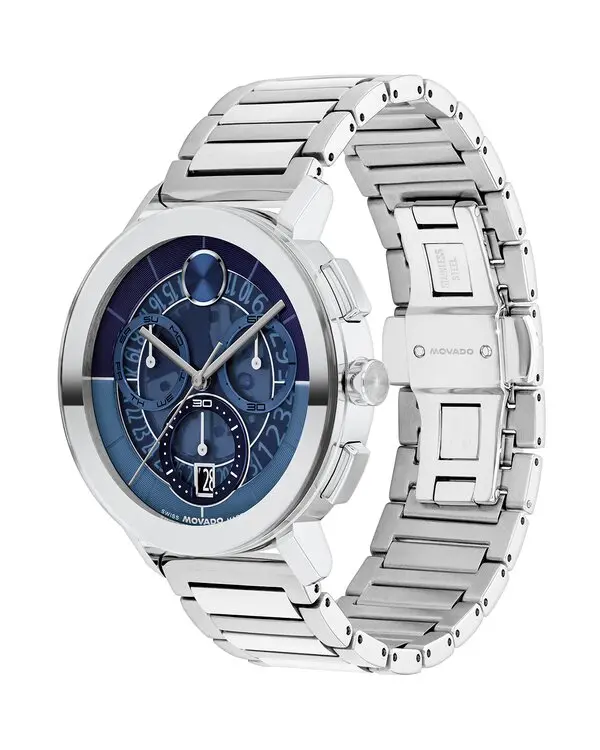 Movado Chronograph Watch, 42mm - Blue/silver