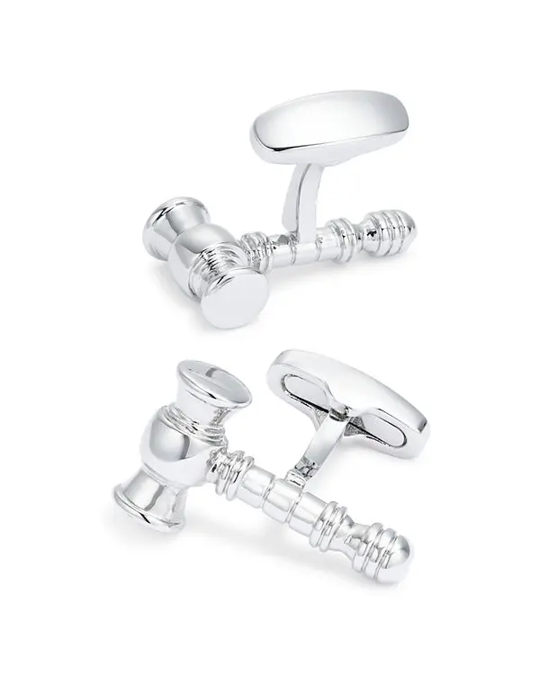 LINK UP Gavel Cufflinks - Silver