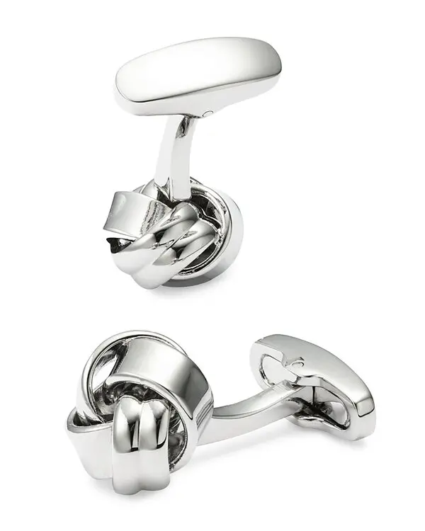LINK UP Knot Cufflinks - Silver