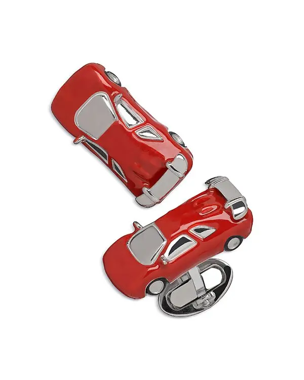 JAN LESLIE Fast Car Cufflinks - Red