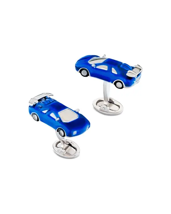 JAN LESLIE Fast Car Cufflinks - Blue