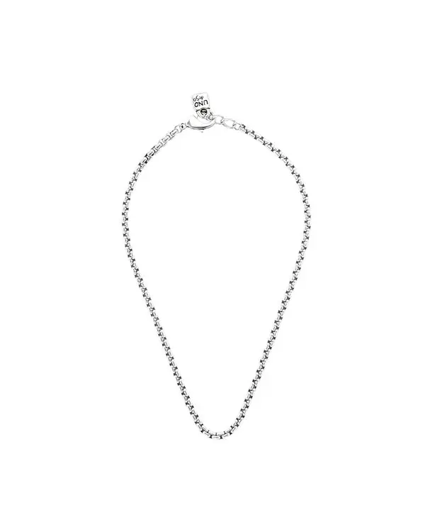 UNODE50 Linear Link Necklace - Silver