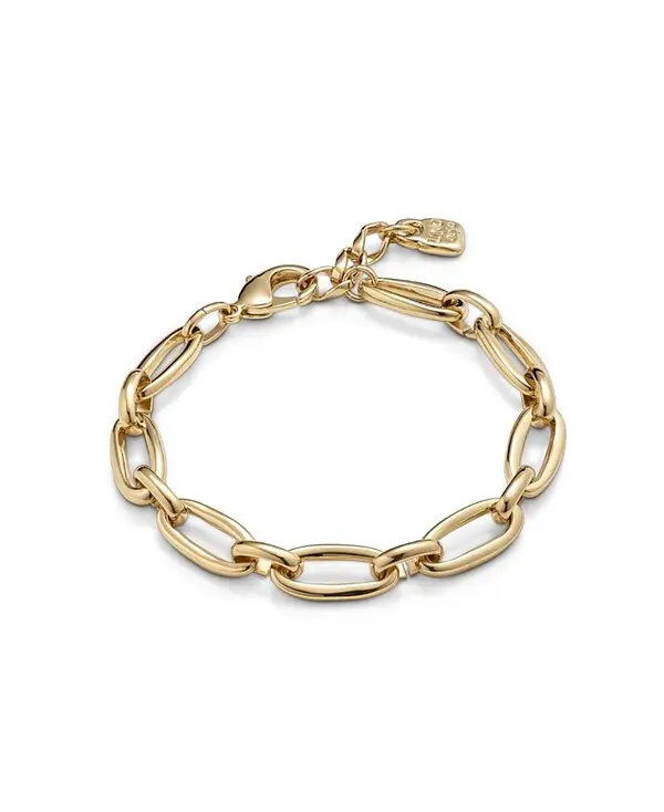 UNODE50 Oval Link Carabiner Bracelet - Gold