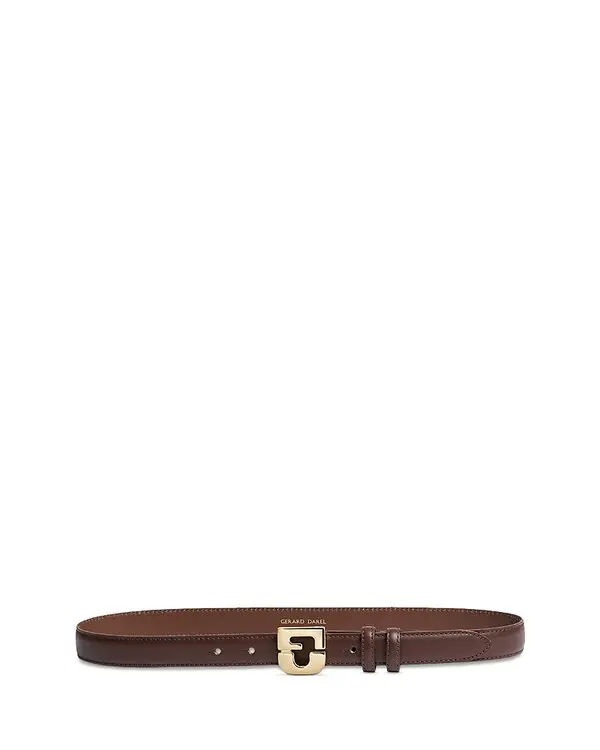 Gerard Darel Le Lauren Leather Belt - Coffee