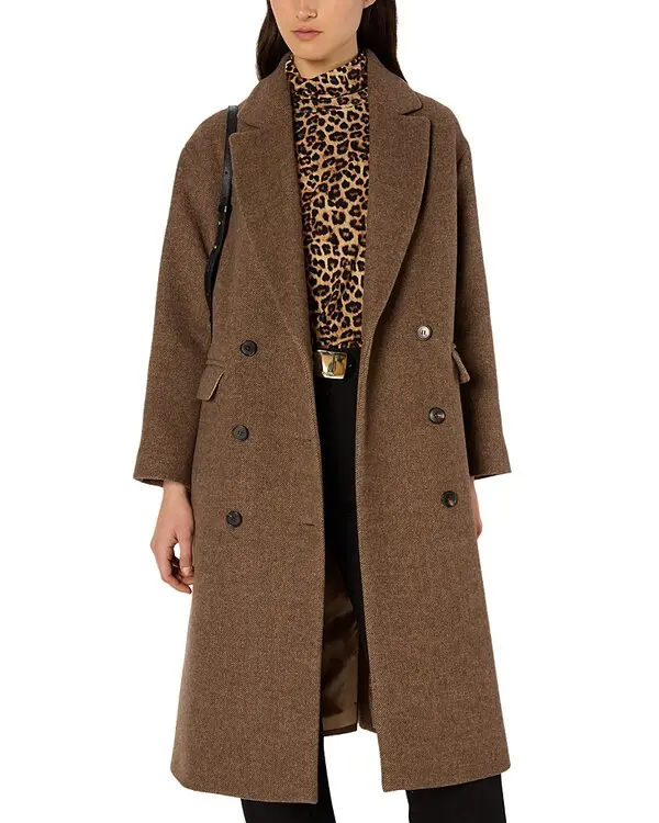 Gerard Darel Mady Wool Blend Coat