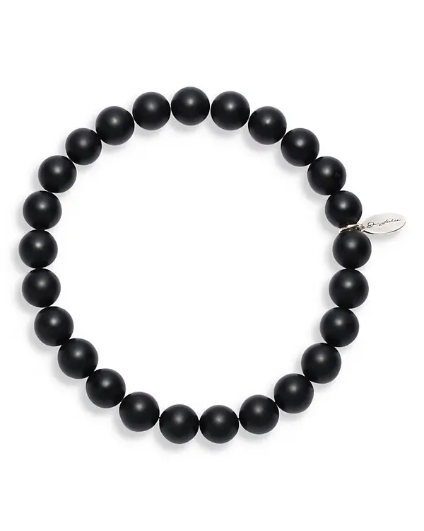 JAN LESLIE Matte Onyx Beaded Bracelet - Black