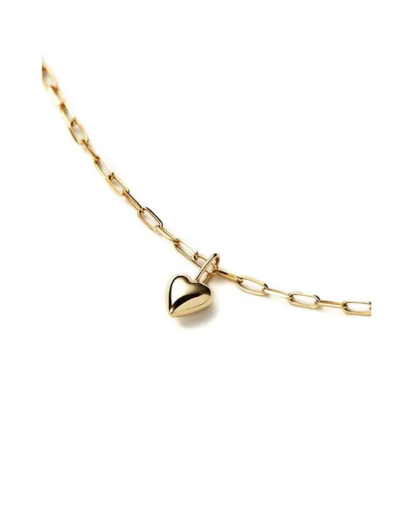 ANA LUISA Paperclip Heart Necklace - Gold