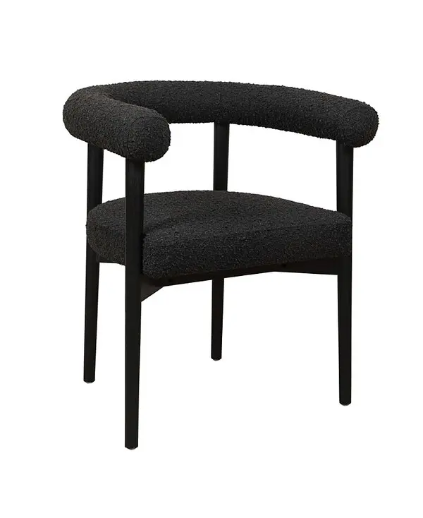 TOV FURNITURE Spara Performance Boucle Dining Chair - Black