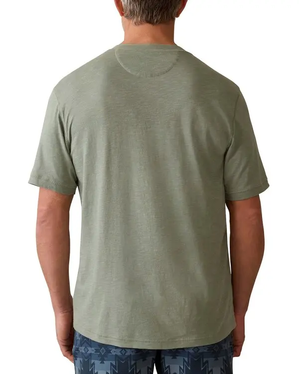Faherty Brand Sunwashed Henley - Sage Creek