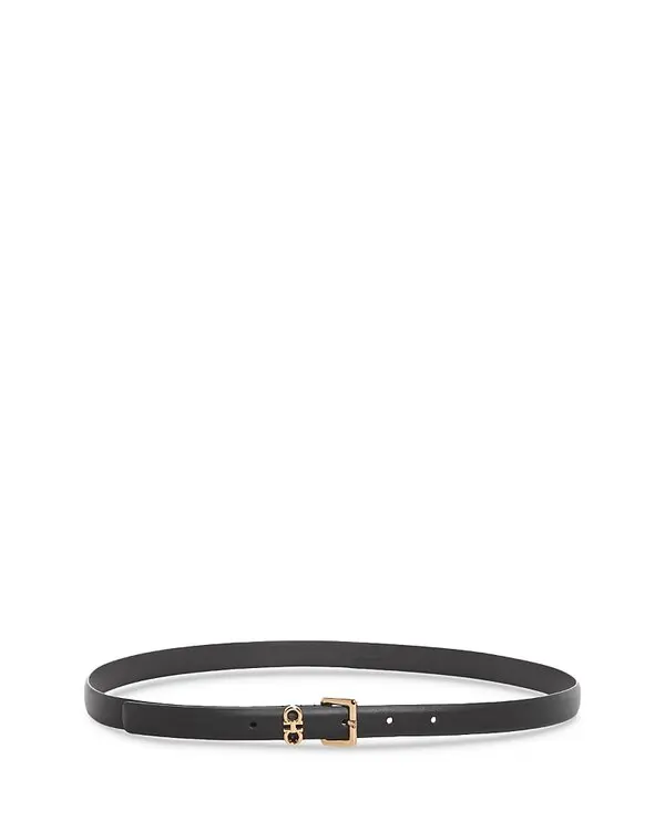 FERRAGAMO Gancini Leather Belt - Nero