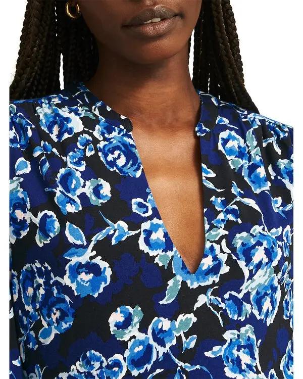 HOBBS LONDON Petite Harper Floral Print Dress