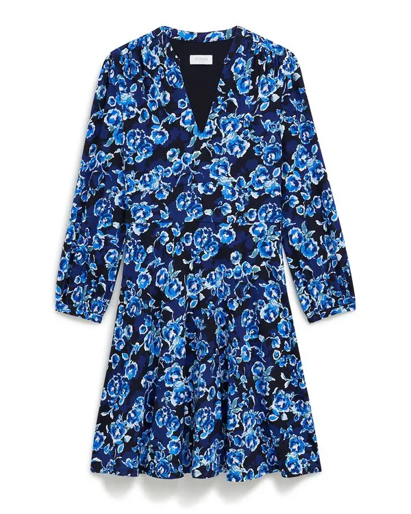 HOBBS LONDON Petite Harper Floral Print Dress