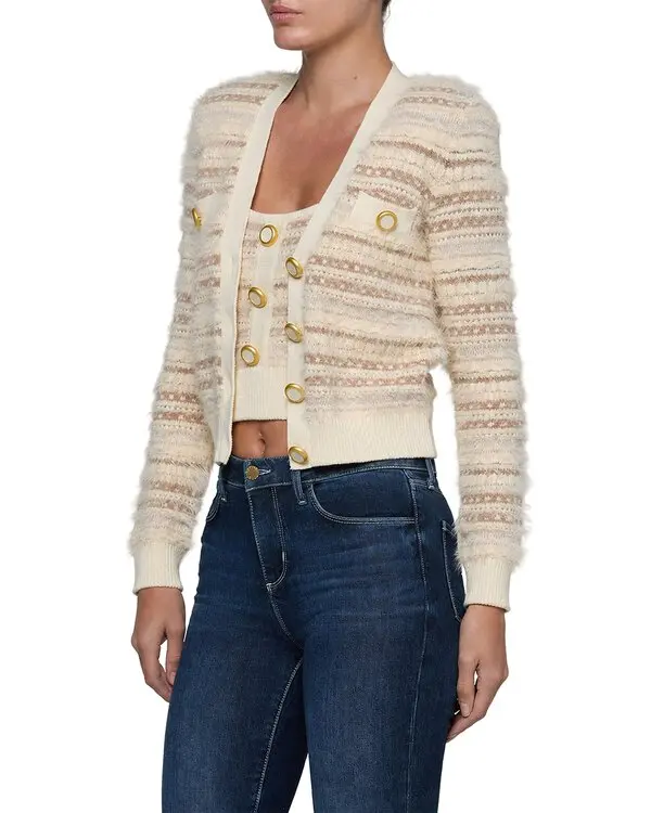 L'Agence Ariadne Mixed Stitch Cardigan