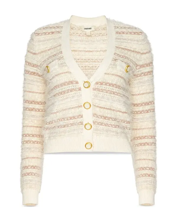 L'Agence Ariadne Mixed Stitch Cardigan