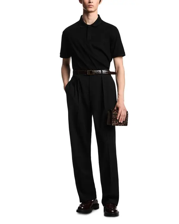 Emporio Armani Jacquard Jersey Polo Shirt
