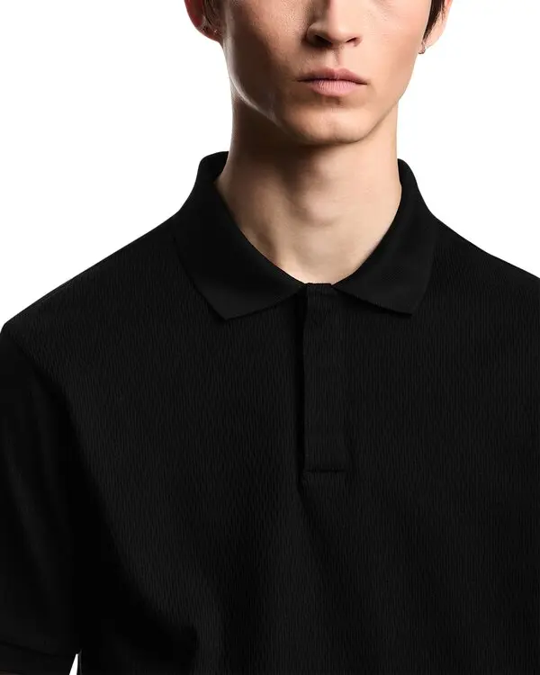 Emporio Armani Jacquard Jersey Polo Shirt