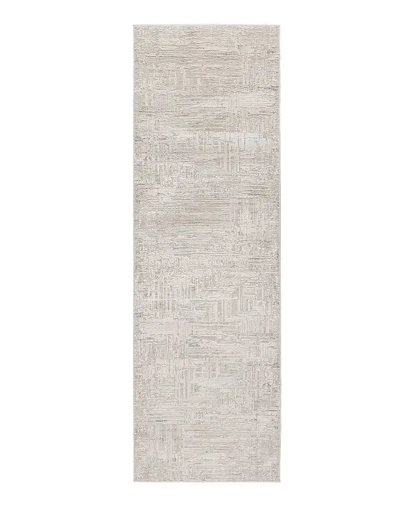 MINK HOME Alloy All343 Runner Area Rug, 2'6 X 8 - Ivory