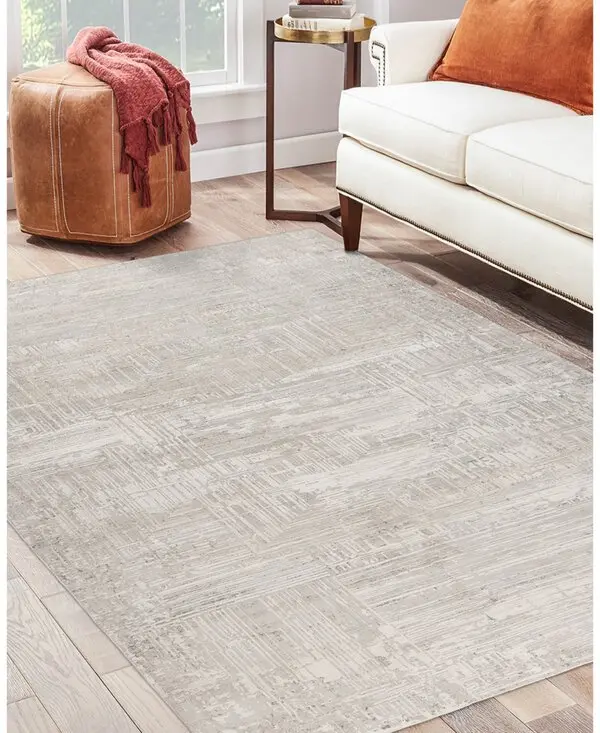 MINK HOME Alloy All343 Area Rug, 5' X 8 - Ivory