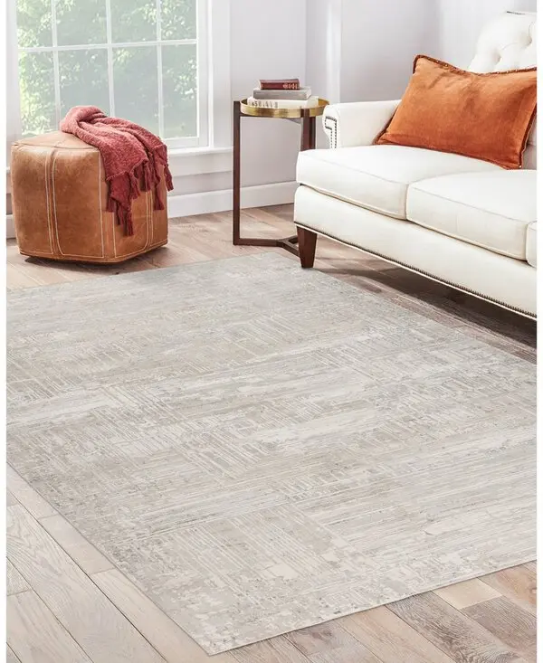 MINK HOME Alloy All343 Area Rug, 5' X 8 - Ivory