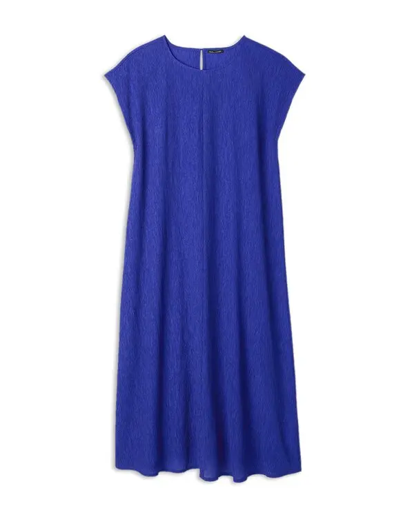 Eileen Fisher Round Neck Midi Dress