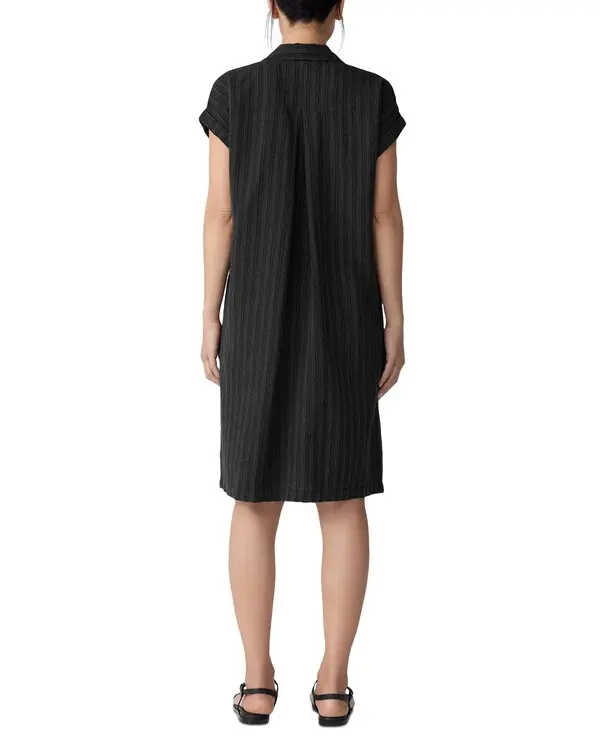 Eileen Fisher Notch Collar Shirt Dress