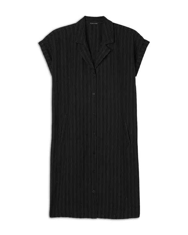 Eileen Fisher Notch Collar Shirt Dress