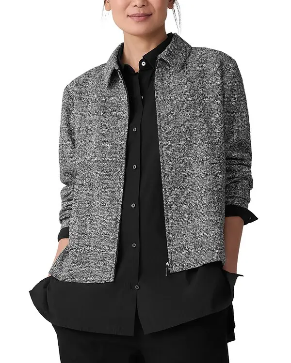 Eileen Fisher Classic Collar Zip Jacket