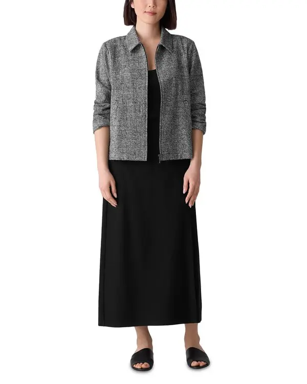 Eileen Fisher Classic Collar Zip Jacket