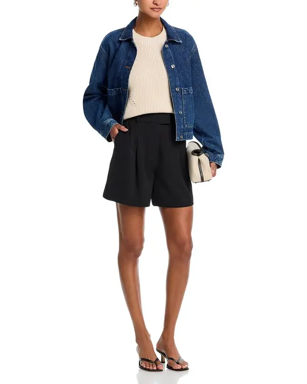 French Connection Harry Suiting Wide Leg Shorts