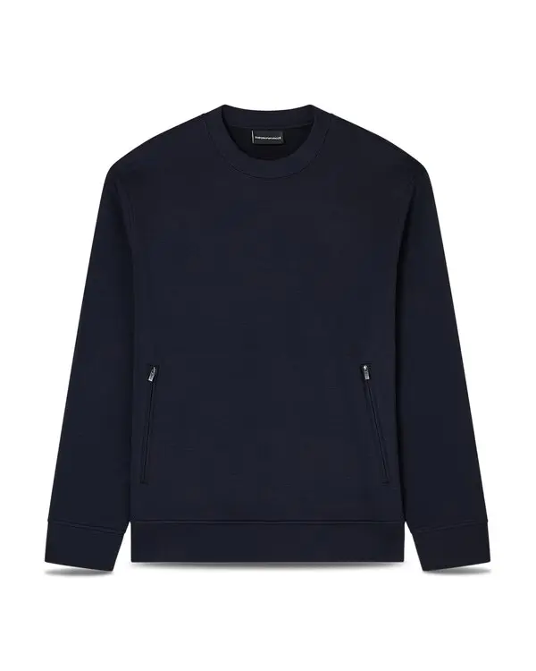 Emporio Armani Travel Essentials Sweatshirt - Solid Blue