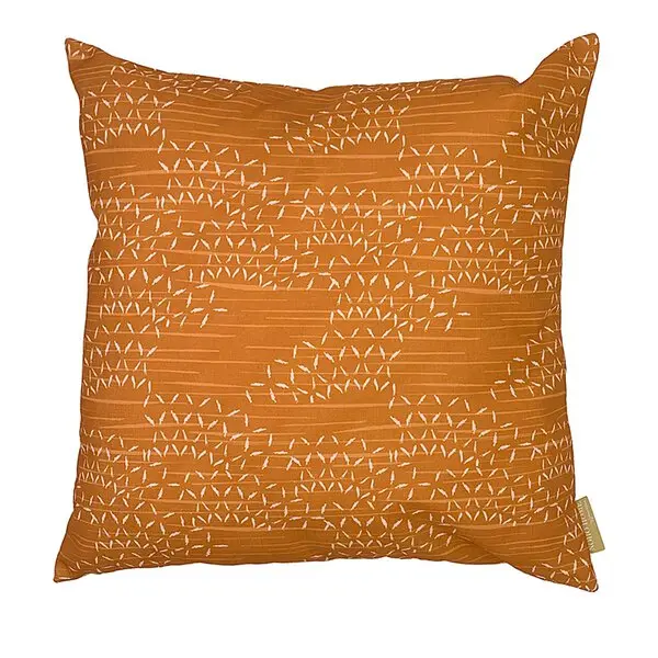 NOHO HOME Kaha Tangerine Decorative Pillow Cover, 20 X 20 - Tan