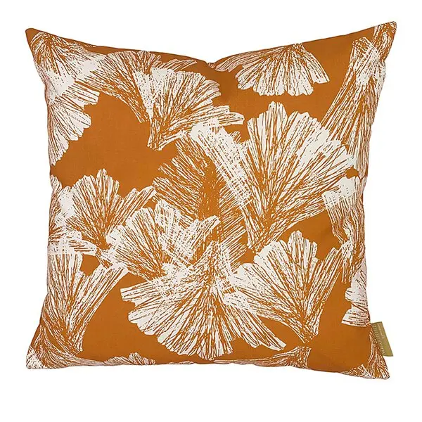 NOHO HOME Nahenahe Tangerine Decorative Pillow Cover, 20 X 20 - Tan
