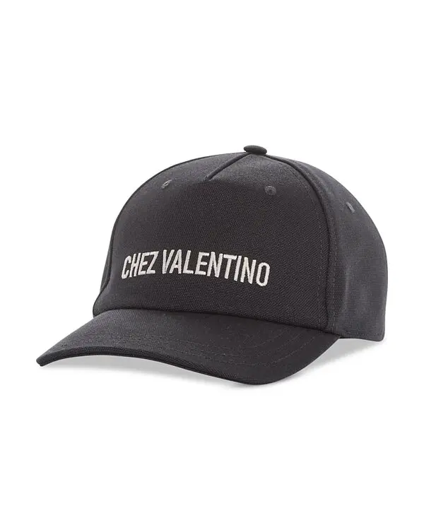 Valentino Garavani Chez Baseball Cap - Black/ivory