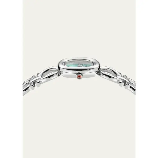 FERRAGAMO Double Gancini 25mm Bracelet Watch - Silver