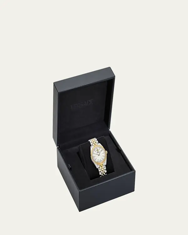 Versace 36mm Bracelet Watch - Two Tone