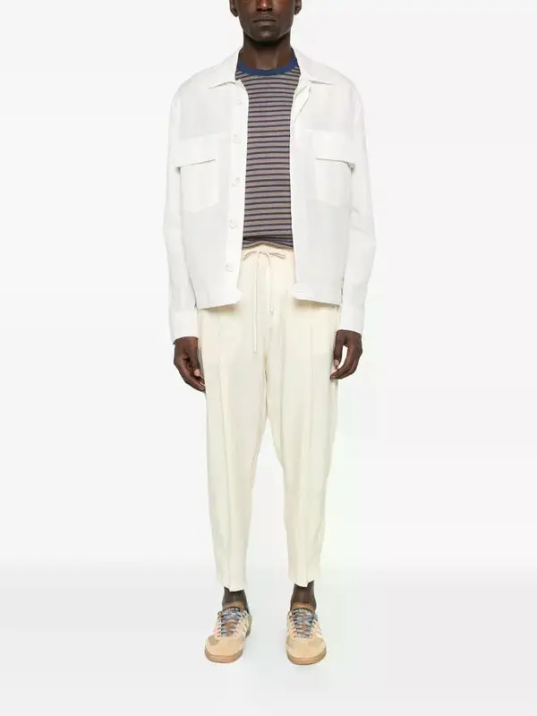 YES LONDON Pleated Drawstring Trousers