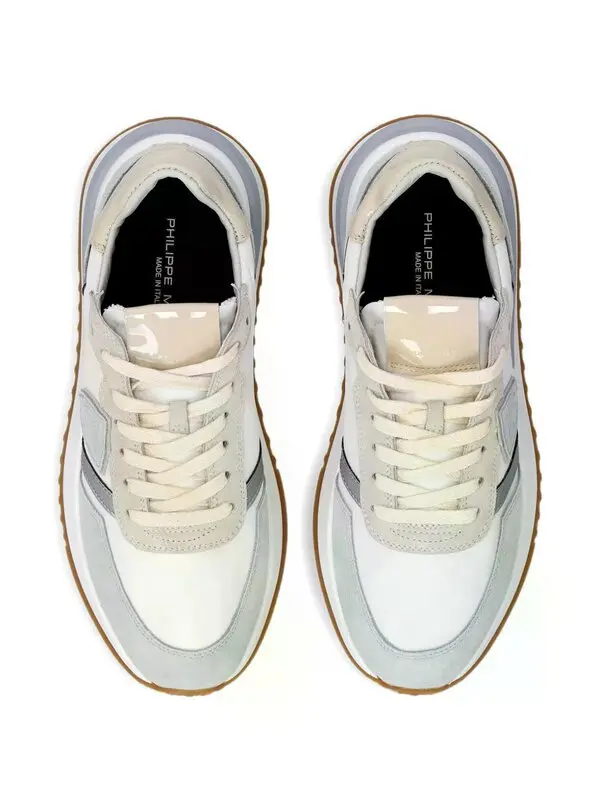 Philippe Model Tropez 2.1 Suede Panelled Sneakers - Grey