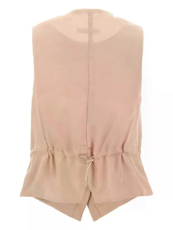 Max Mara Button-fastening Drawstring Vest