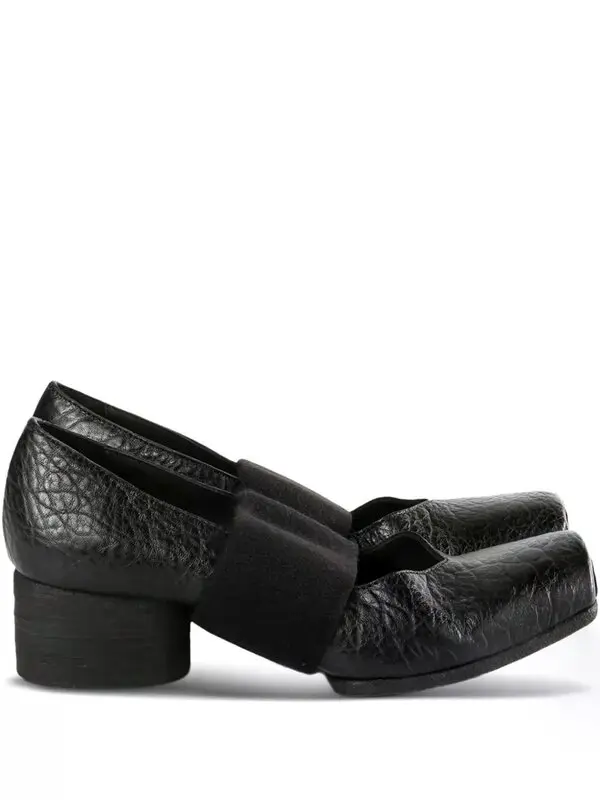 UMA WANG Ballerina Leather Pumps - Black