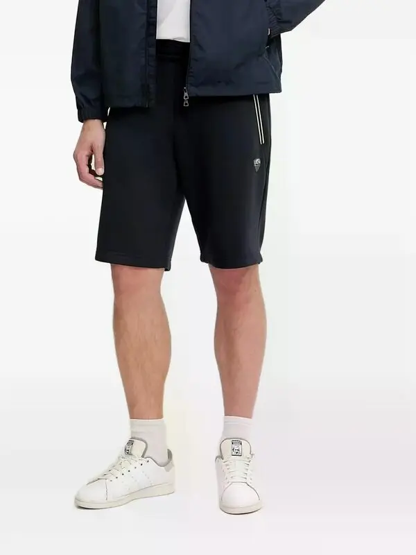 EA7 Logo Patch Drawstring Shorts