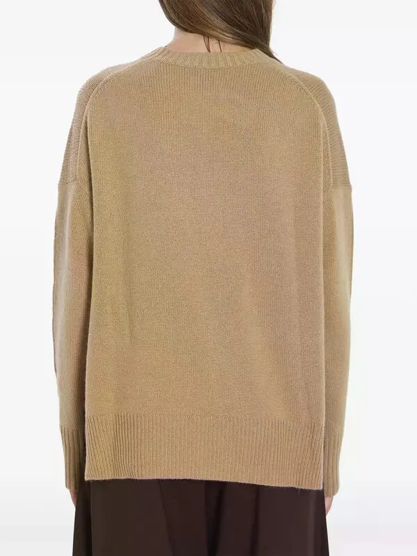 ALLUDE Cashmere Ribbed Sweater With Side Slits