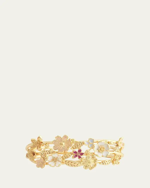 ANABEL ARAM JEWELRY Wildflowers Bangle Bracelet - Multi