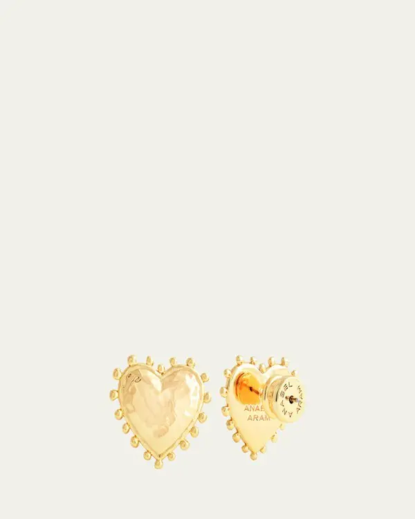 ANABEL ARAM JEWELRY Heart Stud Earrings