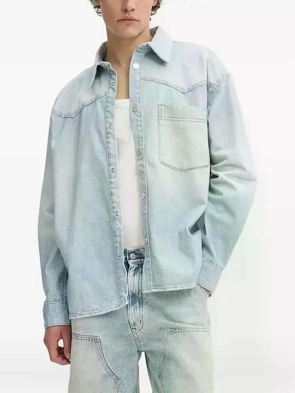 WON HUNDRED Zayne Western-pocket Denim Shirt
