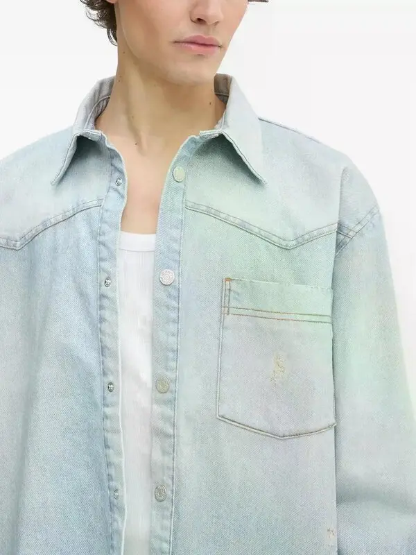 WON HUNDRED Zayne Western-pocket Denim Shirt