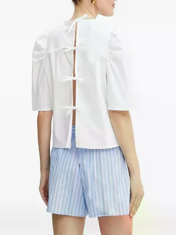 IVY OAK Puff-sleeves Blouse - White