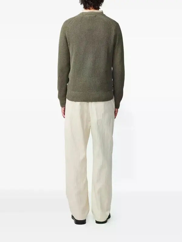 Nn07 Raglan-sleeve Ribbed Sweater