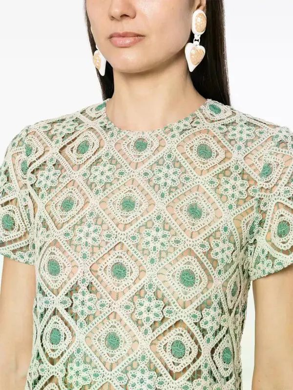 La DoubleJ Swing Macramé Maxi Dress - Neutrals